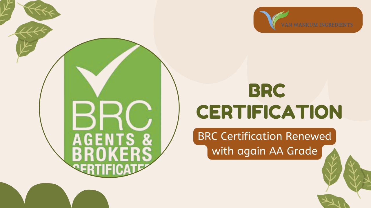 Renouvellement de la certification BRC avec une nouvelle note AA - Van ...